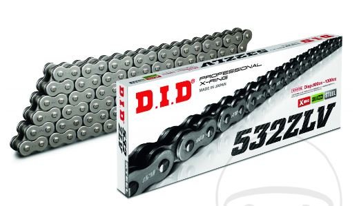Kædekit, DID, Suzuki GSX1100F, 1988-, Model GR72B, DID 532 ZLV åben (15 ...
