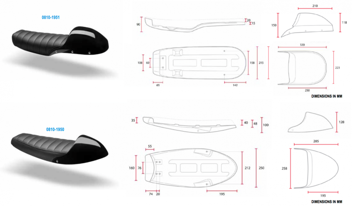 C-Racers, Flat & Cowl Seat, SR 400/500 & CX500
